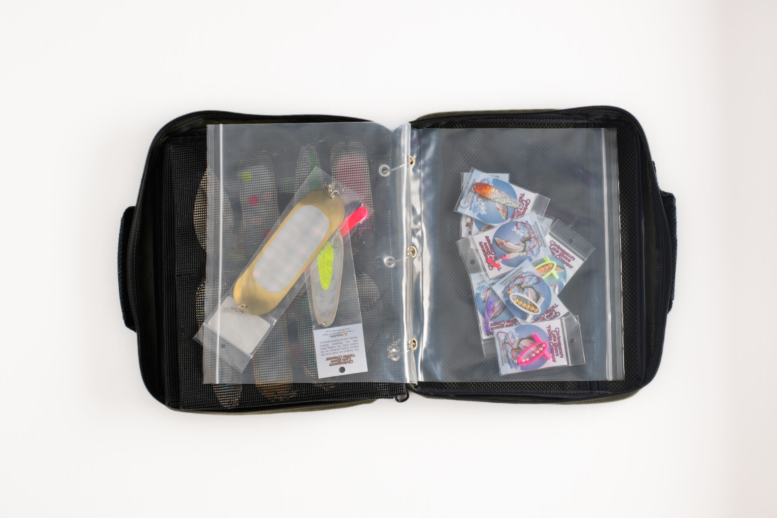 Large Tackle Binder for Pre-Tied Leaders, Soft Plastics, Off Shore Fly ...